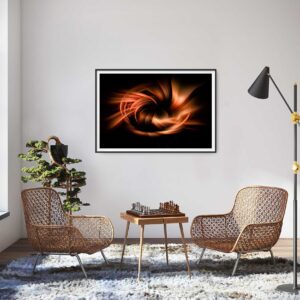 Red and bronze Luminous Digital Artwork | Download Artwork