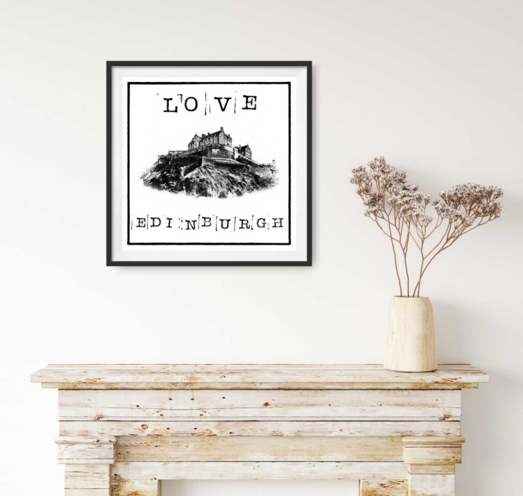 Edinburgh Castle Print | Downloadable Art | Download Artwork