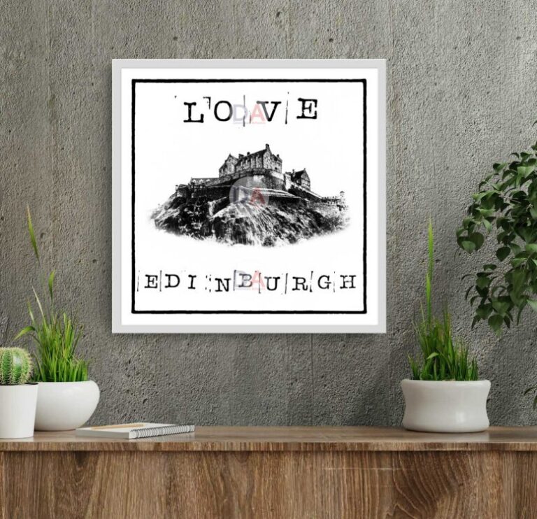 Edinburgh Castle Print | Downloadable Art | Download Artwork