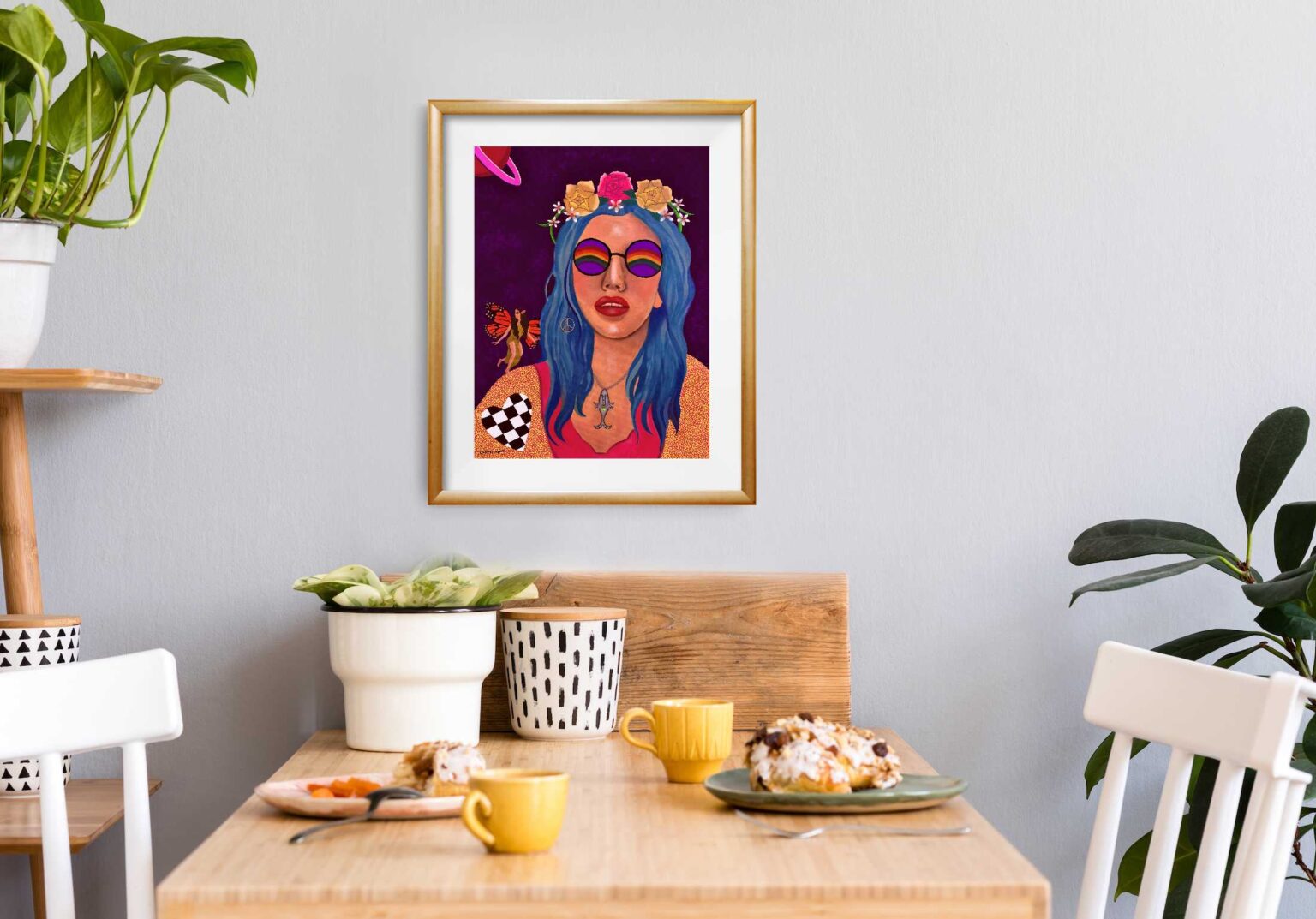 'Violet Vision' - Downloadable Figurative Artwork | Download Artwork