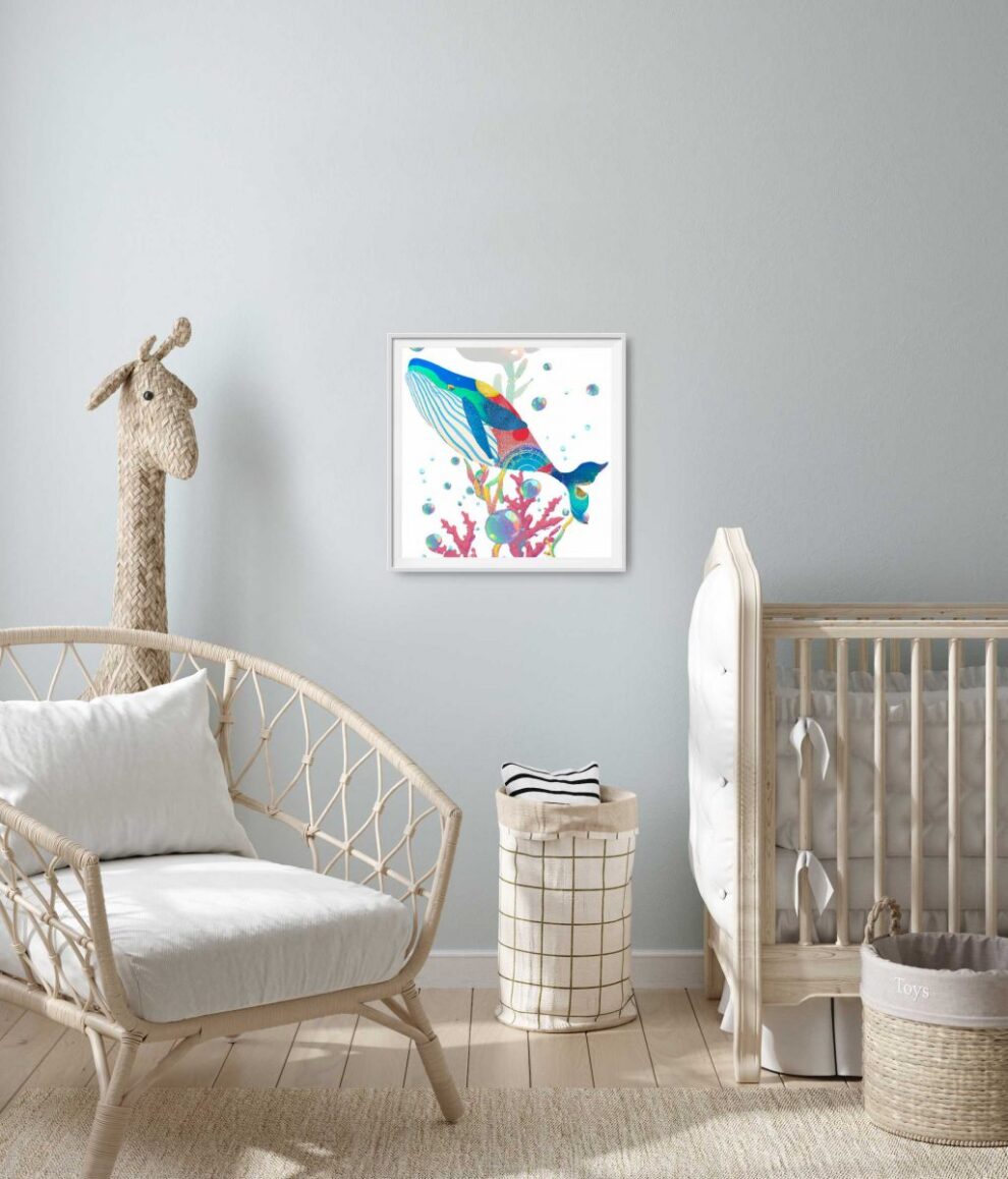 Blue Whale Print | Downloadable Art | Download Artwork