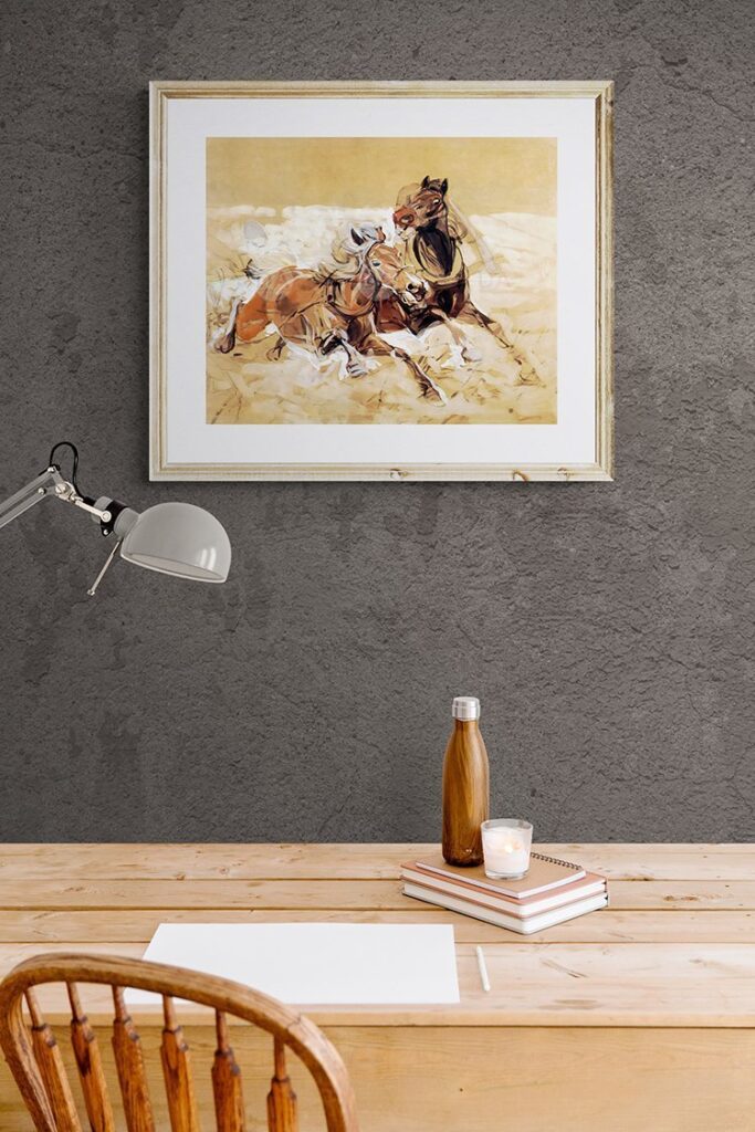 Two Galloping Horses Print | Vintage Art | Download Artwork